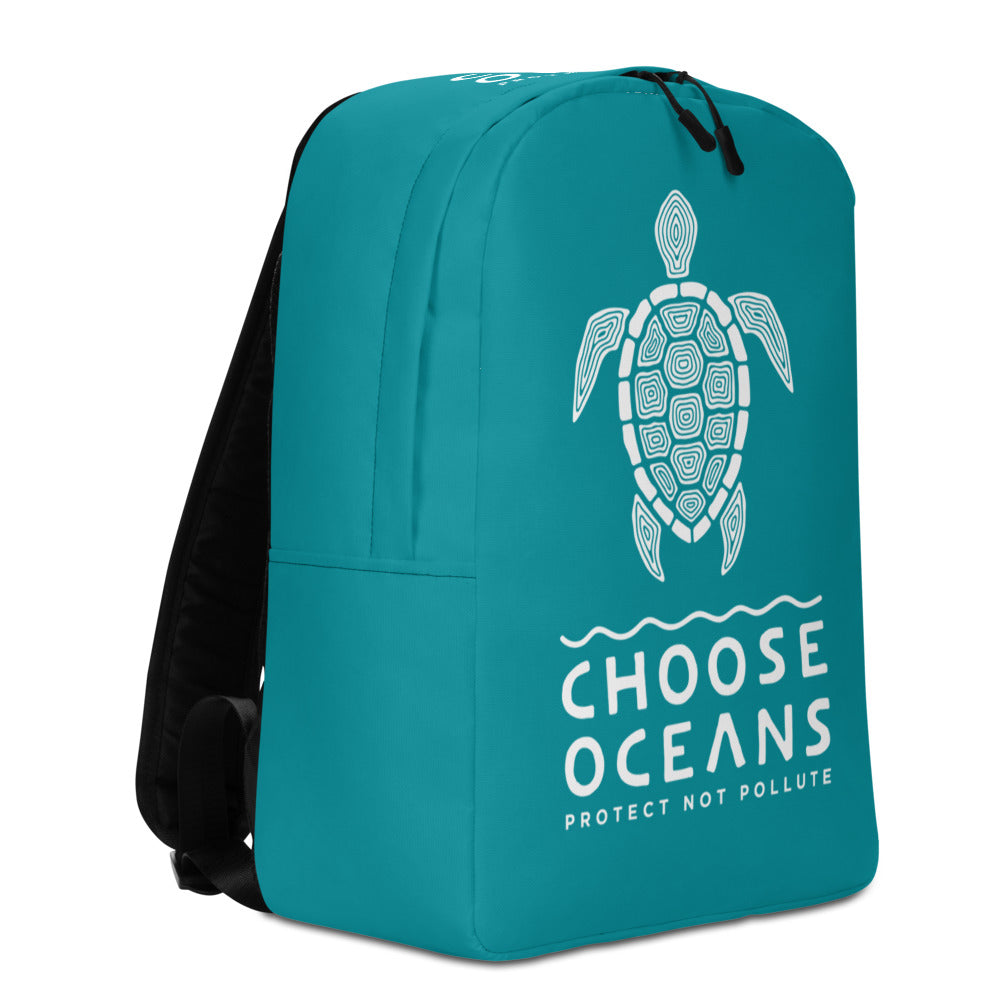 Choose Oceans Aqua Minimalist Backpack – CIVILIZED NOMADS - Custodians ...